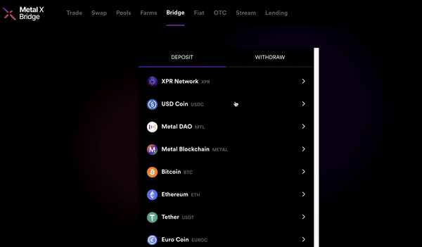 How do I deposit crypto from an external wallet into my WebAuth.com ...
